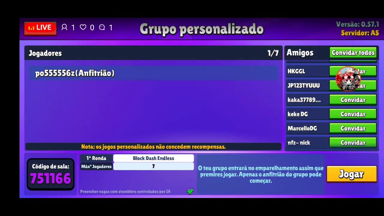 primeira live ao vivo - YouTube