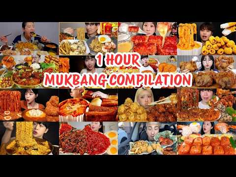 1 Hour BEST MUKBANG ASMR 🍜 Tastiest Food Moments Collection | Yukichi 🐾