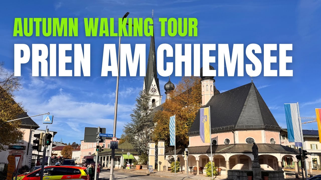Prien am Chiemsee Autumn Walking Tour - YouTube