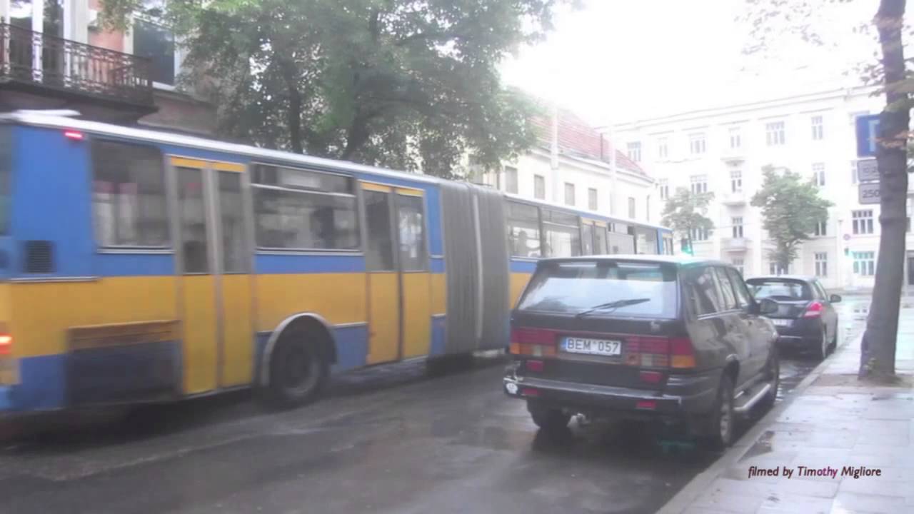 Buses in Vilnius, Lithuania - YouTube