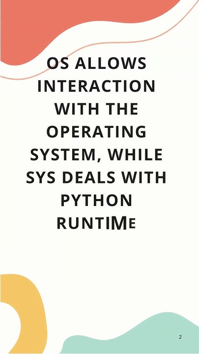 What are Python’s os and sys Modules? | Quick Python Tip #shorts - YouTube