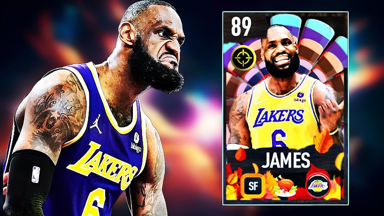89 OVR Thanksgiving Grandmaster LeBron James | NBA Live Mobile - YouTube