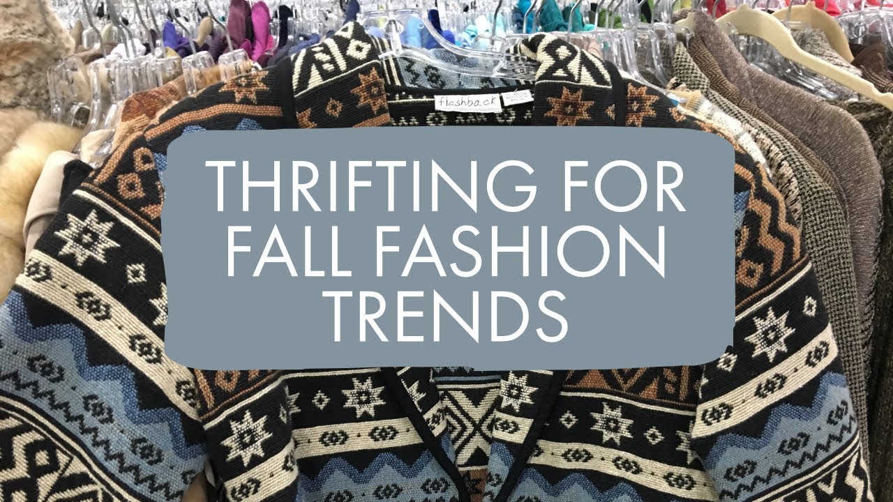 THRIFTING FOR FALL FASHION TRENDS TO SELL ON POSHMARK - YouTube