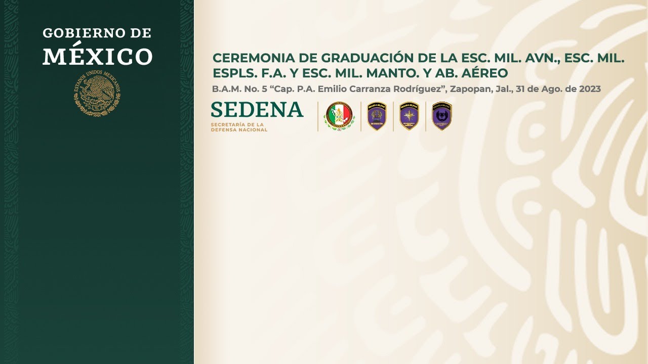 CEREMONIA DE GRADUACIÓN DE LA ESC. MIL. AVN., ESC. MIL. ESPLS. F.A. Y ...