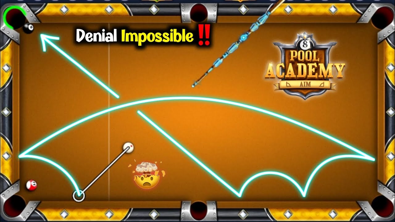 😱 IMPOSSIBLE DENIAL New Pool Academy AIM 5M table - 8 Ball Pool - YouTube