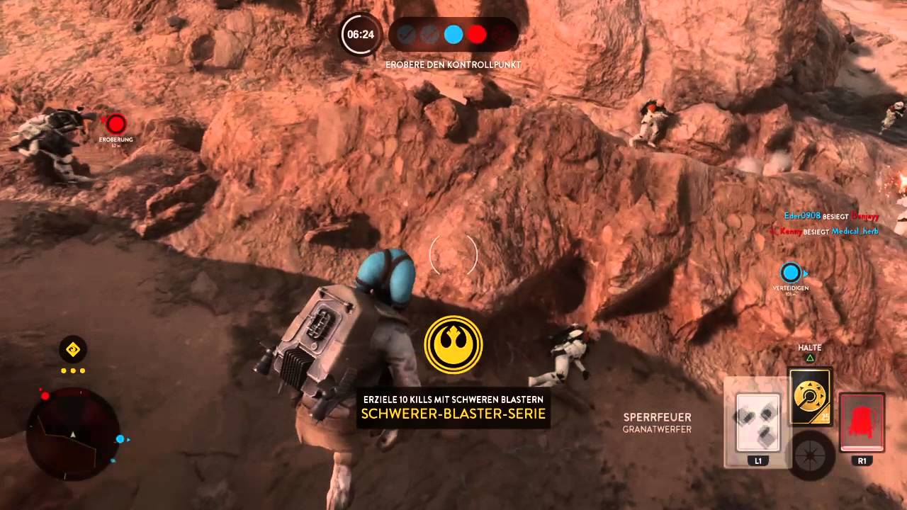 Star Wars Battlefront - T21 Blaster Massacre - YouTube