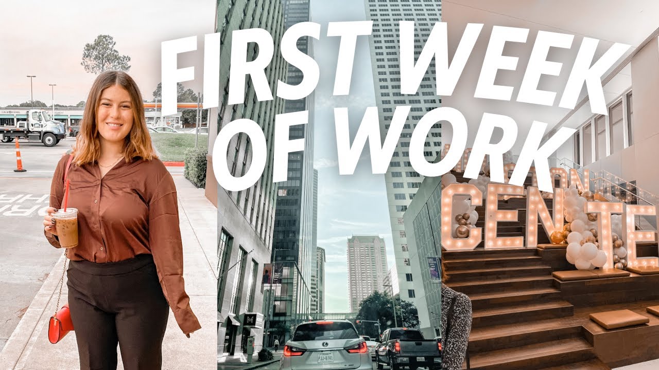 FIRST WEEK OF WORK VLOG | 9-5 Work Week in my Life | My First Corporate ...