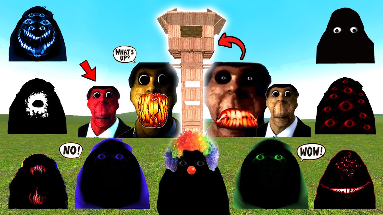 Obunga and Angry Munci Family VS Tower | Nextbot Garry's Mod (EP4 ...