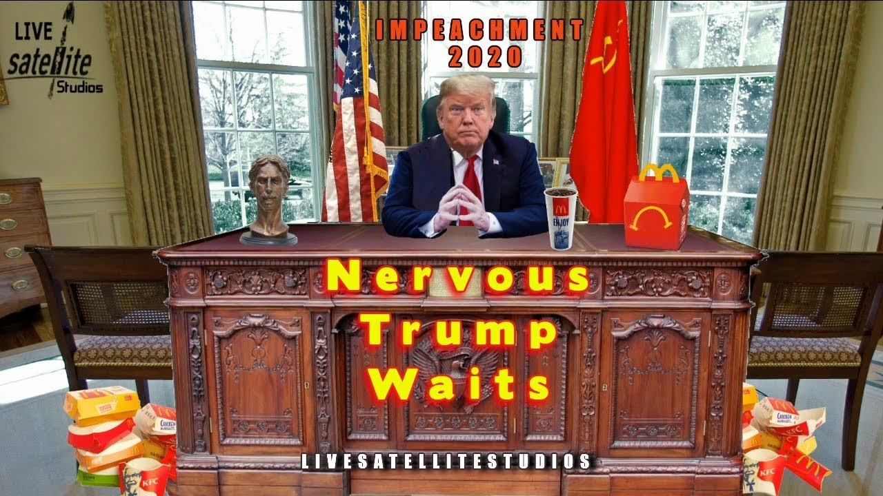 A Nervous Trump Awaits Impeachment News from Senate Trial - Animation ...