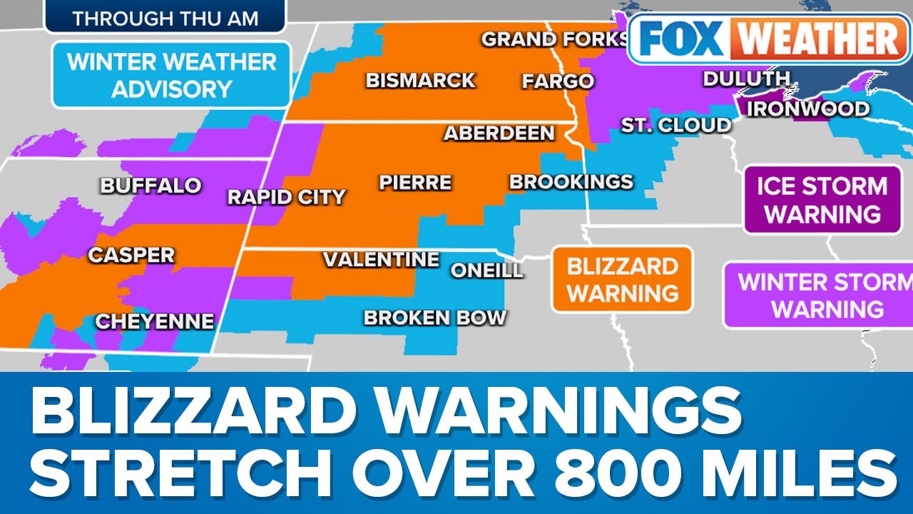 Most Impactful Snowstorm Of The Year Bringing Blizzard Conditions ...