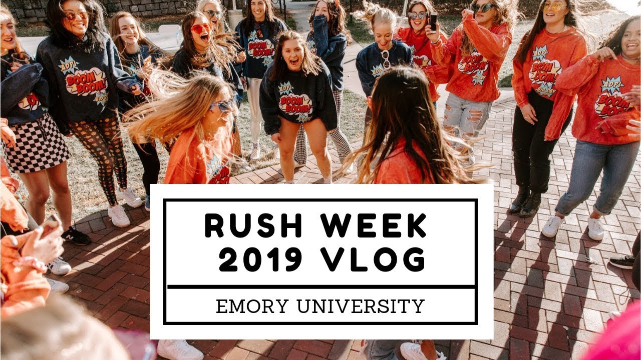 2019 RUSH WEEK VLOG: OOTW & BID DAY | EMORY UNIVERSITY - YouTube