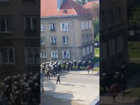 Kibole GKS tych vs POLICJA