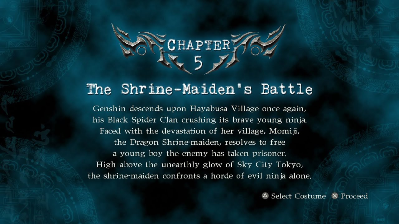 Ninja Gaiden Sigma 2 - Chapter 5 - The Maiden Shrine's Battle - YouTube