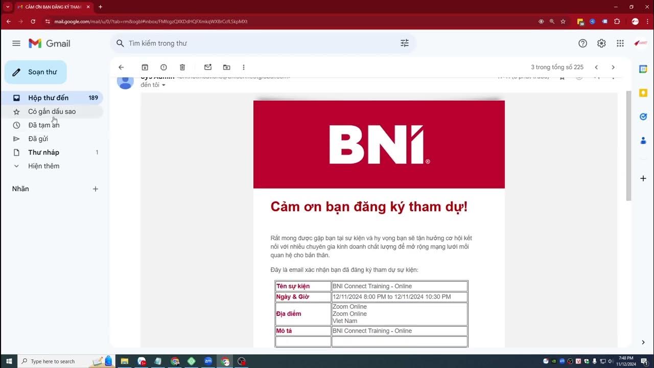 Cách Đăng Ký Vào Zoom Học BNI MSP Online - YouTube