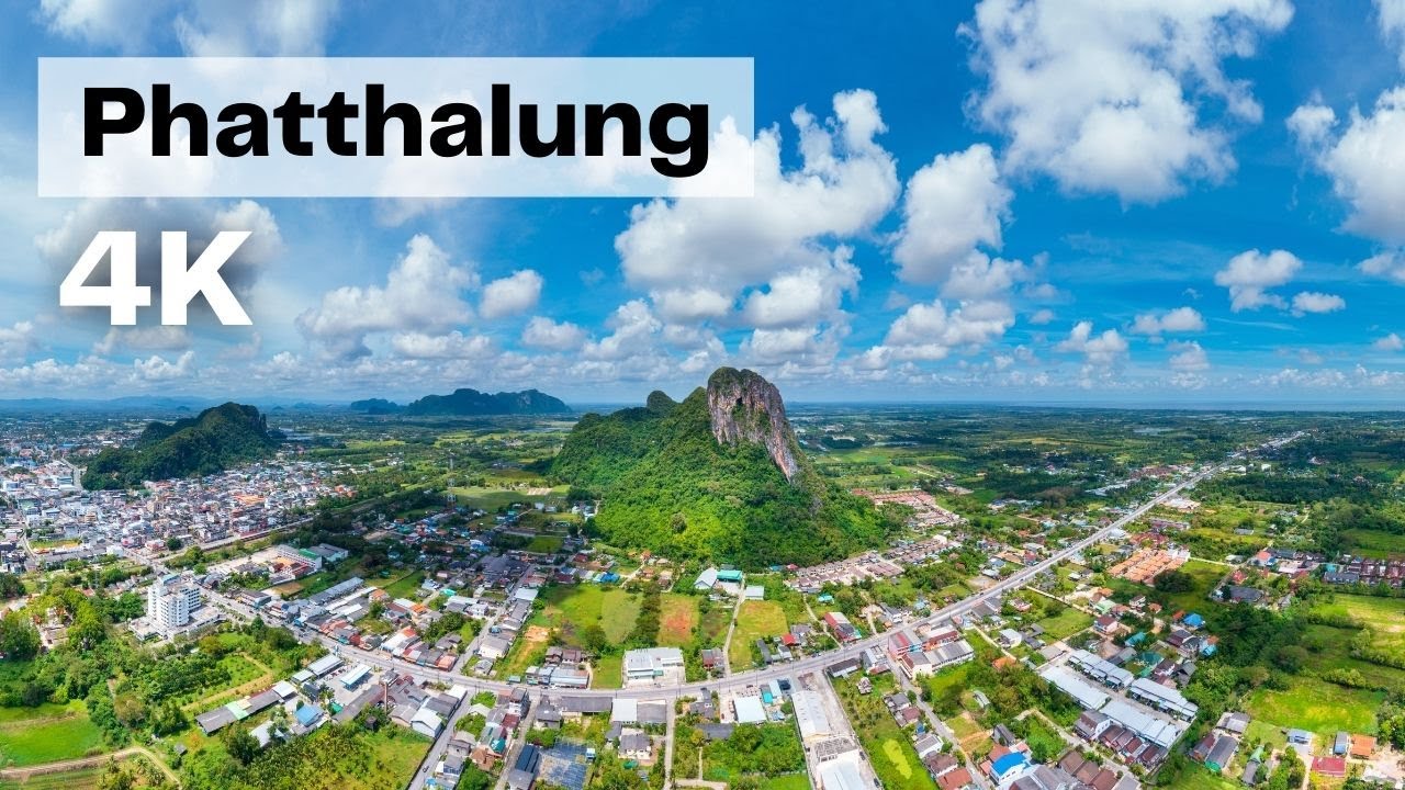 Phatthalung Thailand 🇹🇭 4k Walking Tour (City Center) - YouTube
