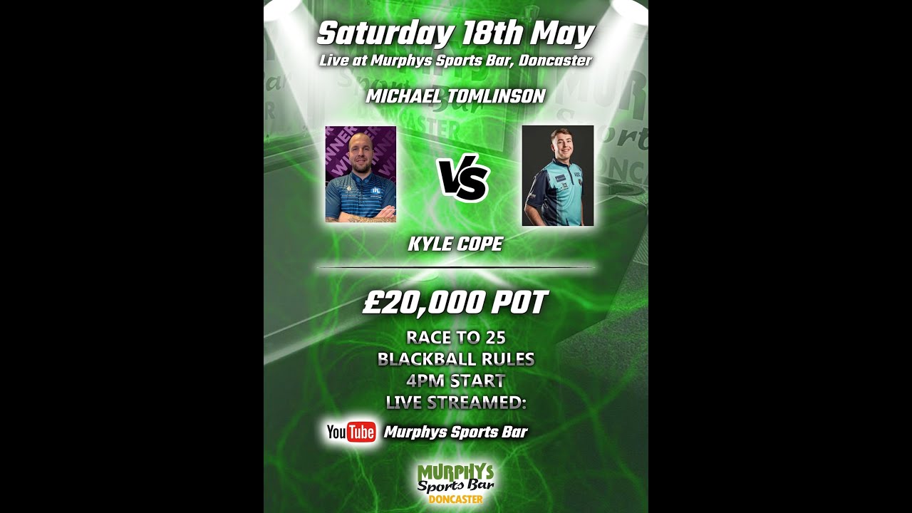 Michael Tomlinson v Kyle Cope | £30,000 Pot | Blackball Rules - YouTube