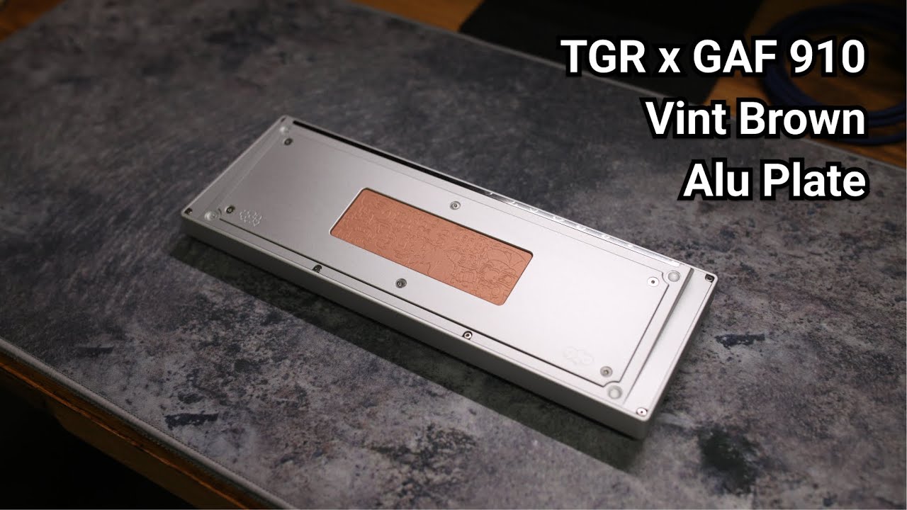 TGR x GAF 910 || Vintage MX Brown || Aluminum Plate || Typing Sound ...