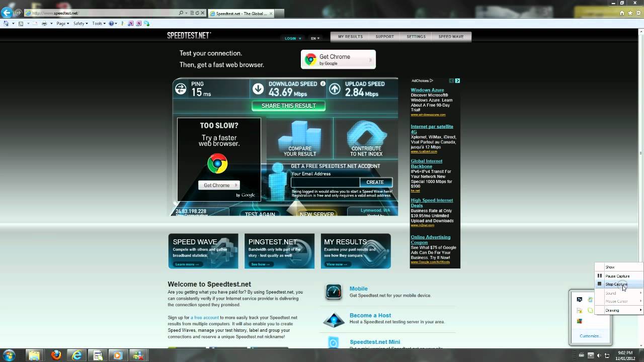 shaw broadband speedtest (how to check your internet speed) - YouTube