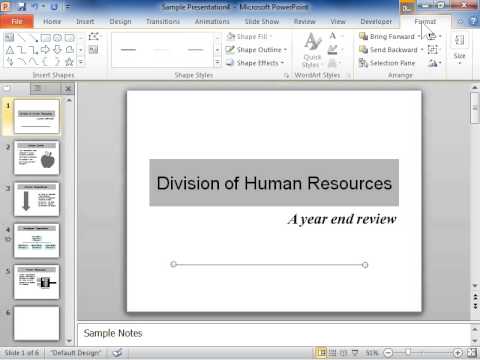 PowerPoint 2010 Change the Weight of a Line - YouTube