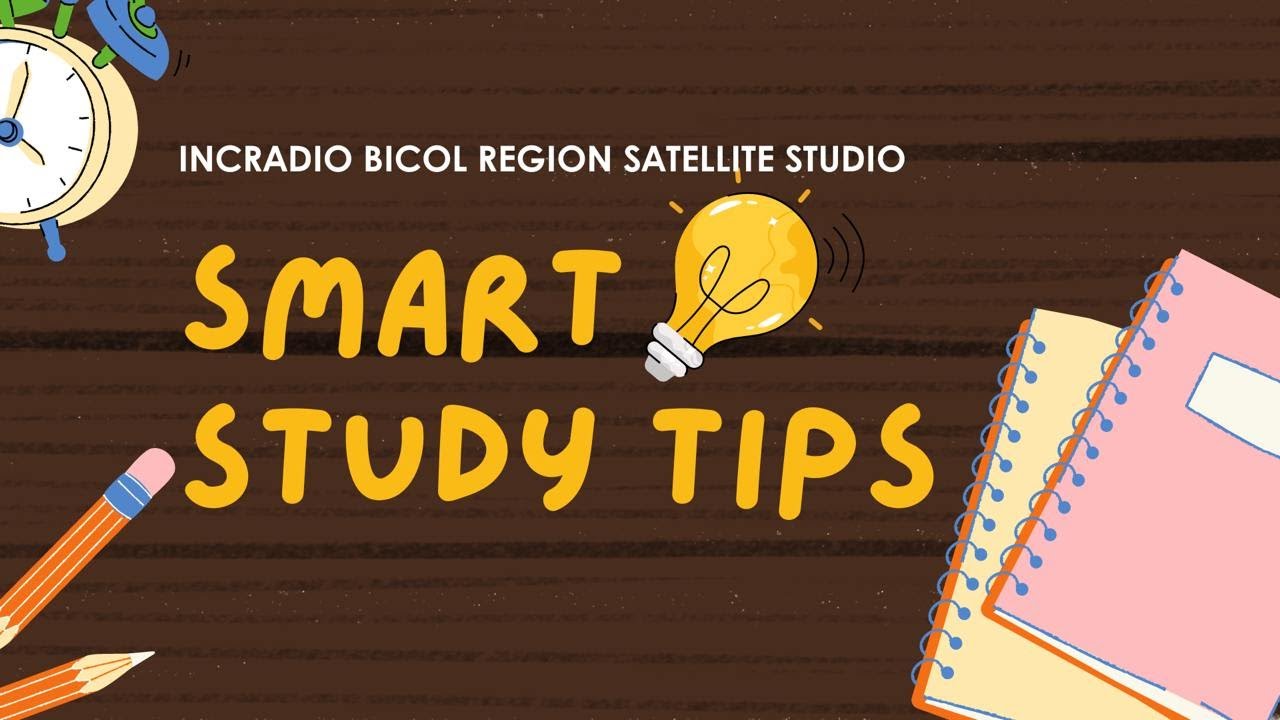 Smart Study Tips | INCRadio Bicol Region | August 17, 2024 - YouTube