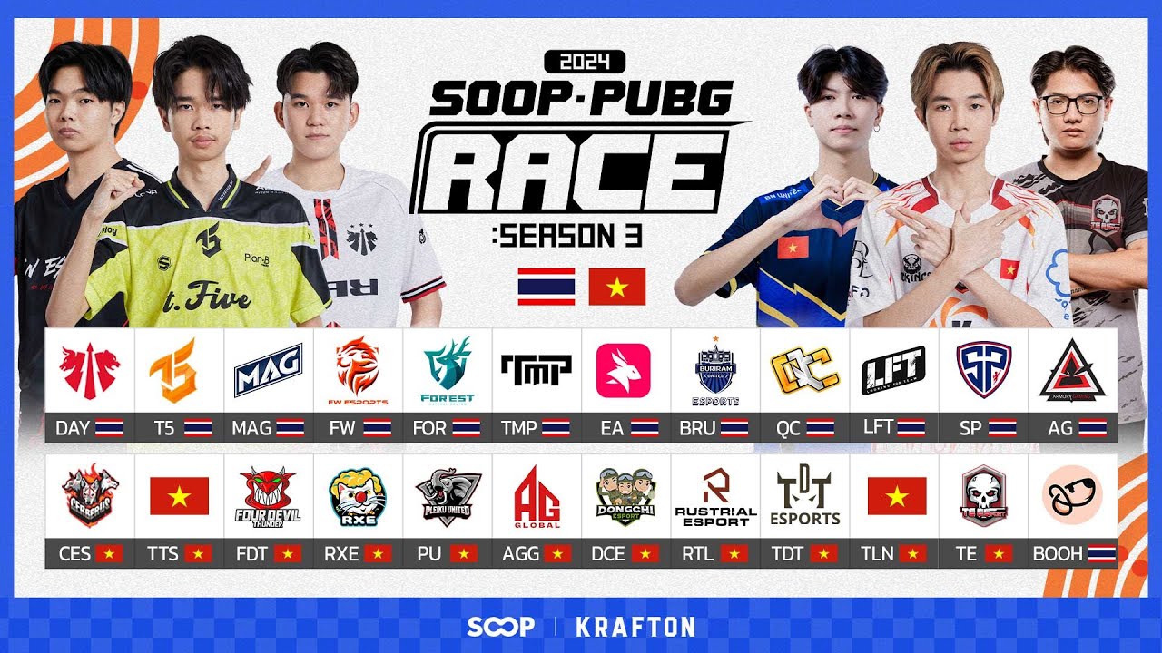 SOOP PUBG RACE SEA SEASON 3 | PUBG - YouTube