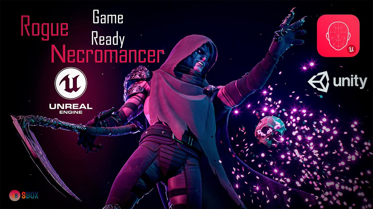 PREVIEW 3D CHARACTER - GAME READY MODEL - UNREAL ENGINE - Rogue Necromancer #2 - YouTube