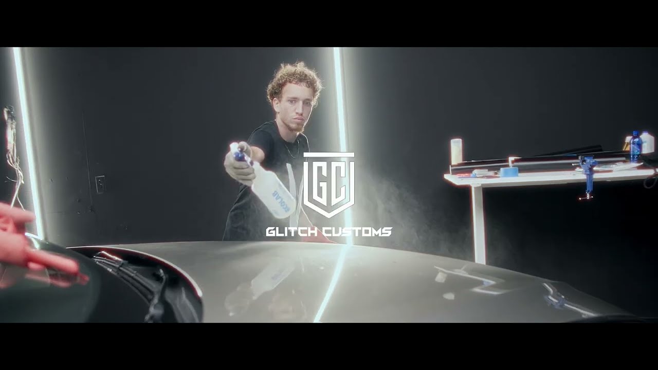 Audi A6 full car wrap satin black at Glitch Customs - YouTube