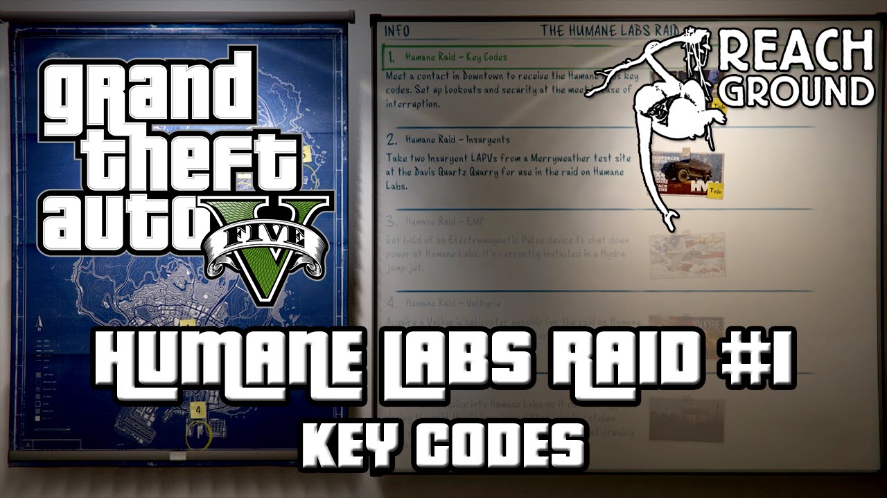 GTA 5 Online Heist: Humane Labs Raid - Key Codes (Hard) [PC HD] - YouTube