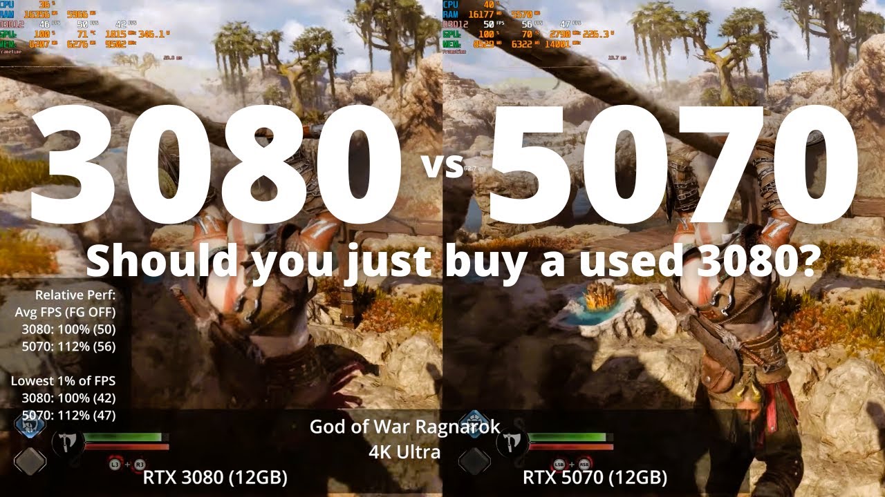 RTX 3080 vs RTX 5070: The Ultimate Comparison!!! - YouTube