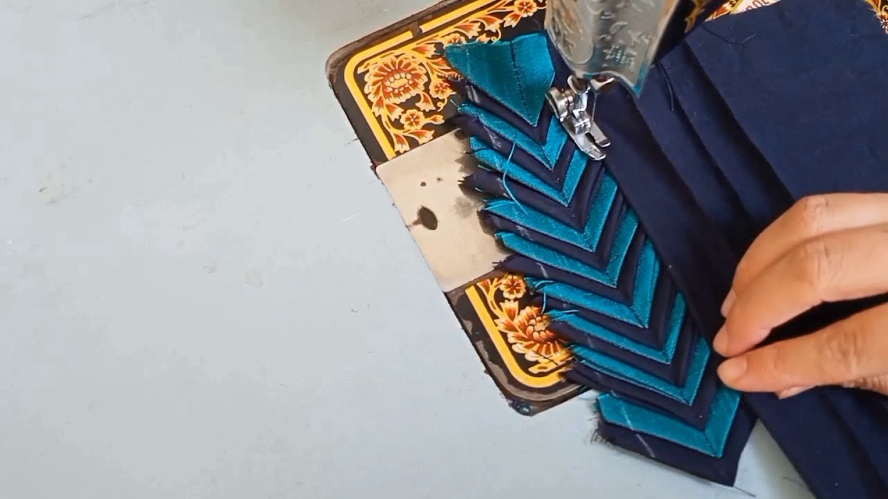 How to Make Trouser Bottom Using Fabric Patti | Latest Trouser Design ...