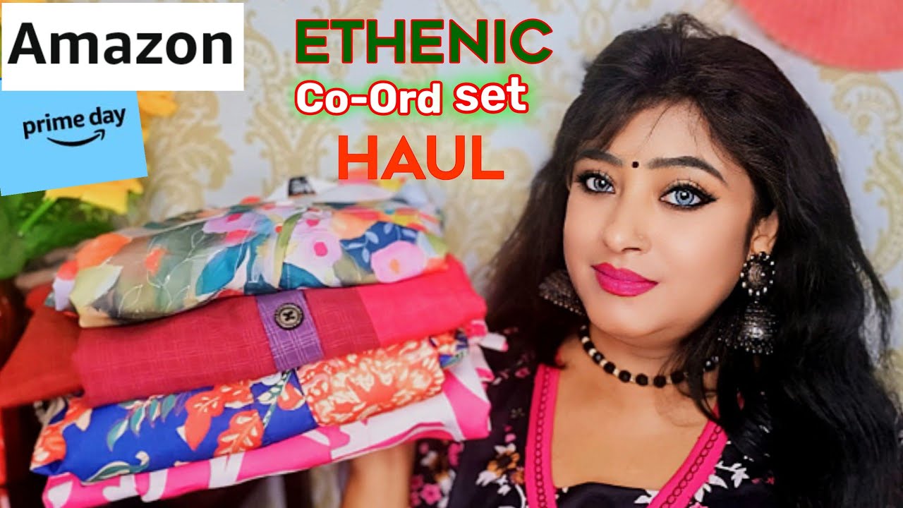 Amazon prime day sel/Ethenic Co-ord set Haul/affordable kurti/Mousmi's ...