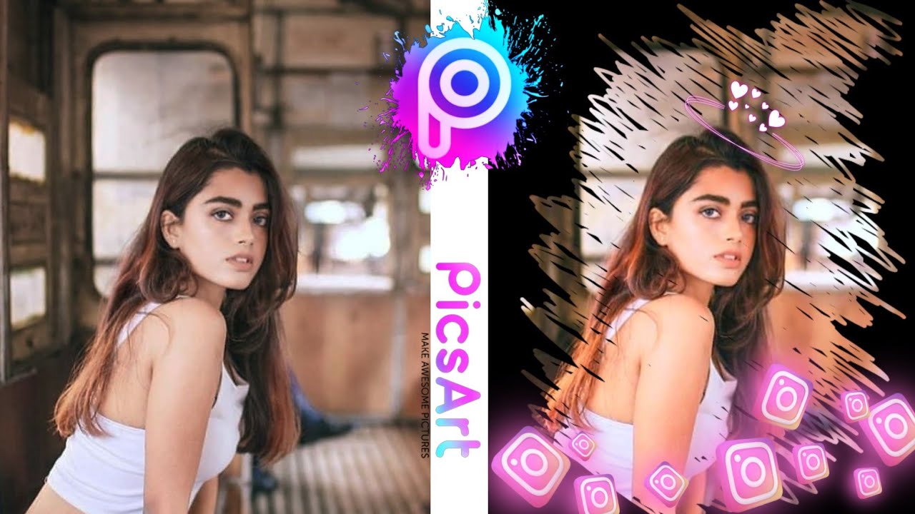 Picsart Scribble Effect + Like DSLR+ New Editing Instagram Viral ...