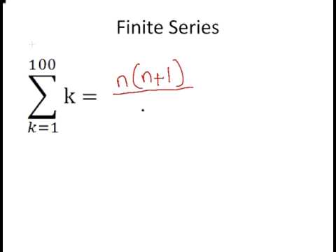Discrete Mathematics : Finite Series - YouTube