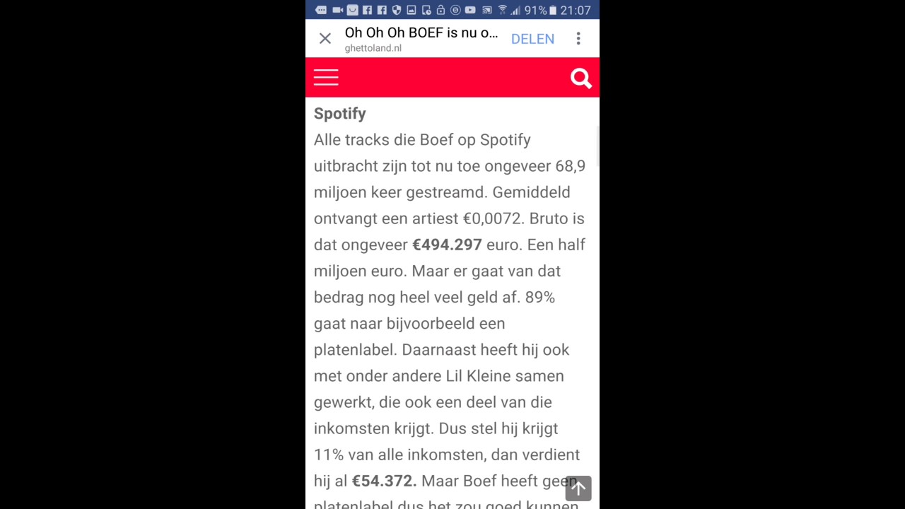 BOEF SPOTIFY INKOMSTEN GELEKT ! DUIDELIJKE CIJFERS #SLAAPTEKORT - YouTube