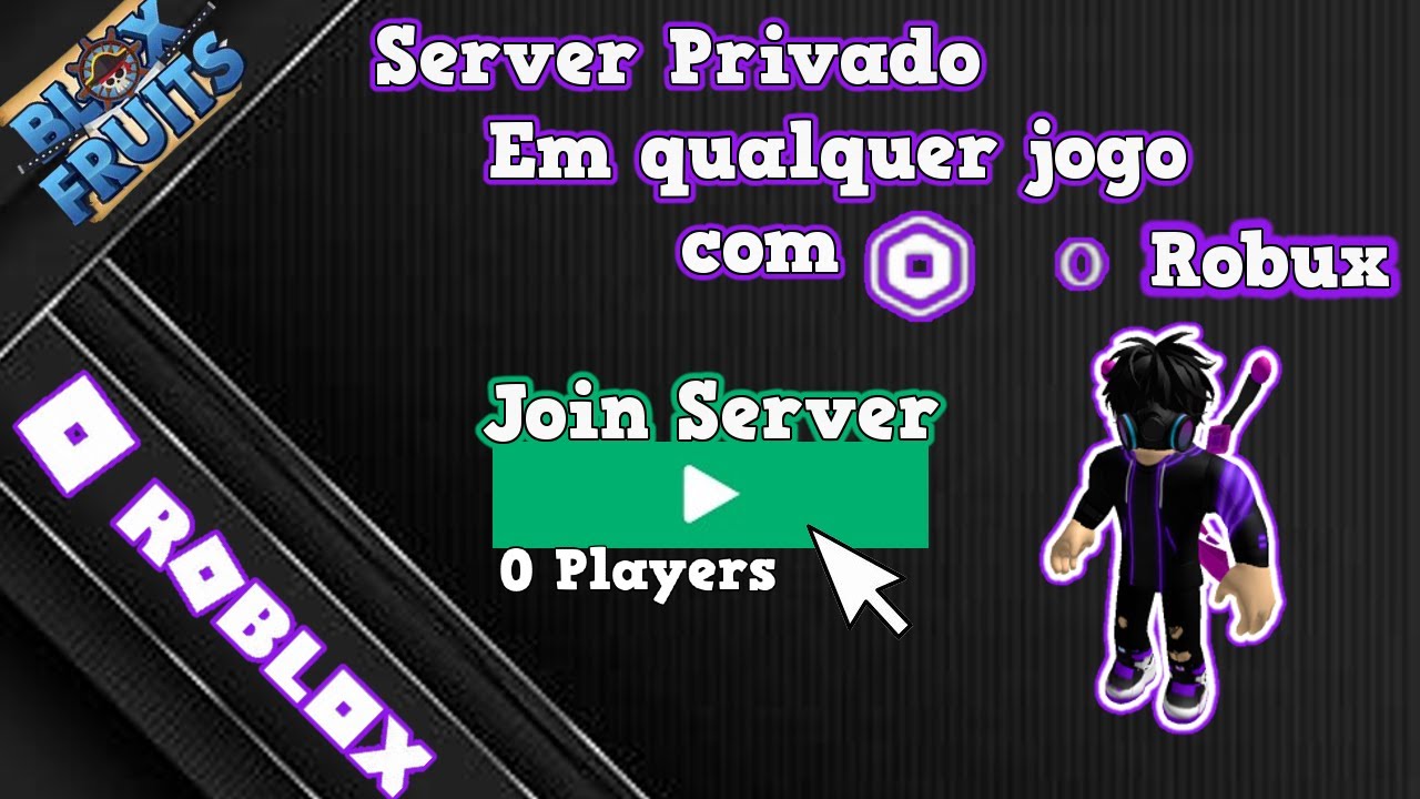 Como ter servidor pv em qualquer game do ROBLOX! teste no Blox Fruits ...