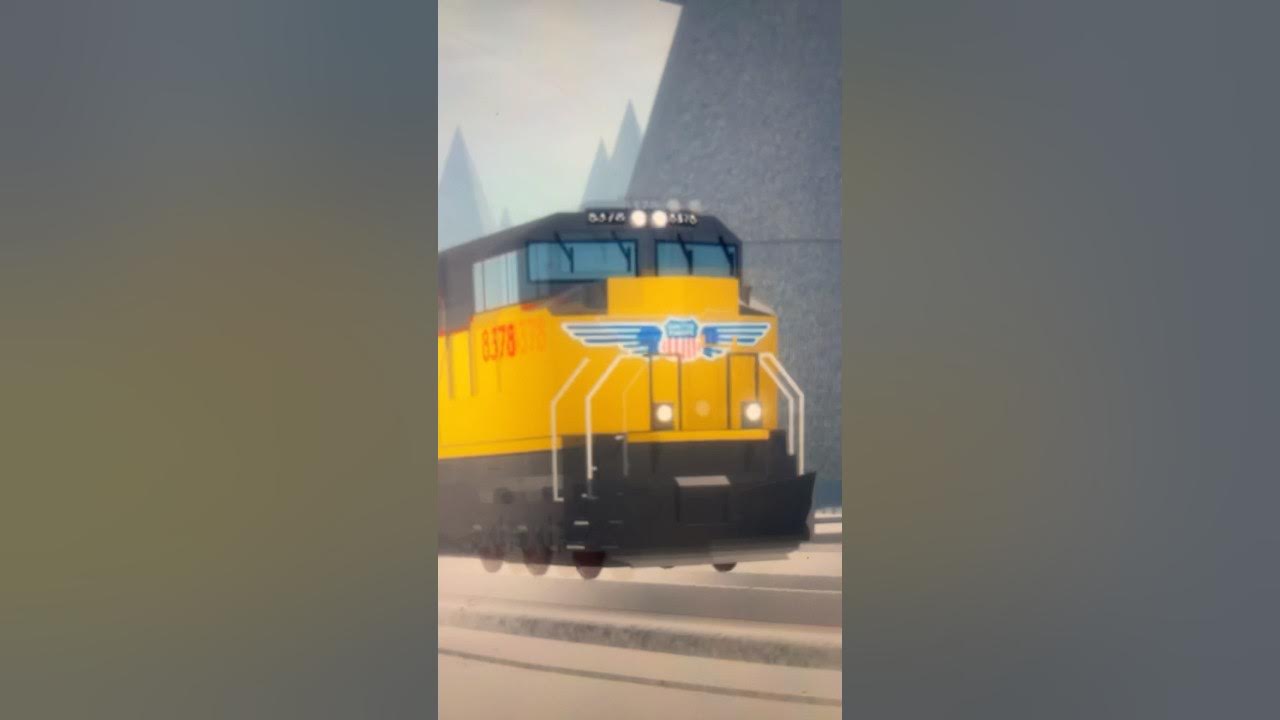 NS E50 with ATSF B40-8W Power and a UP SD70ACE leader on Roblox Generation Trains - YouTube