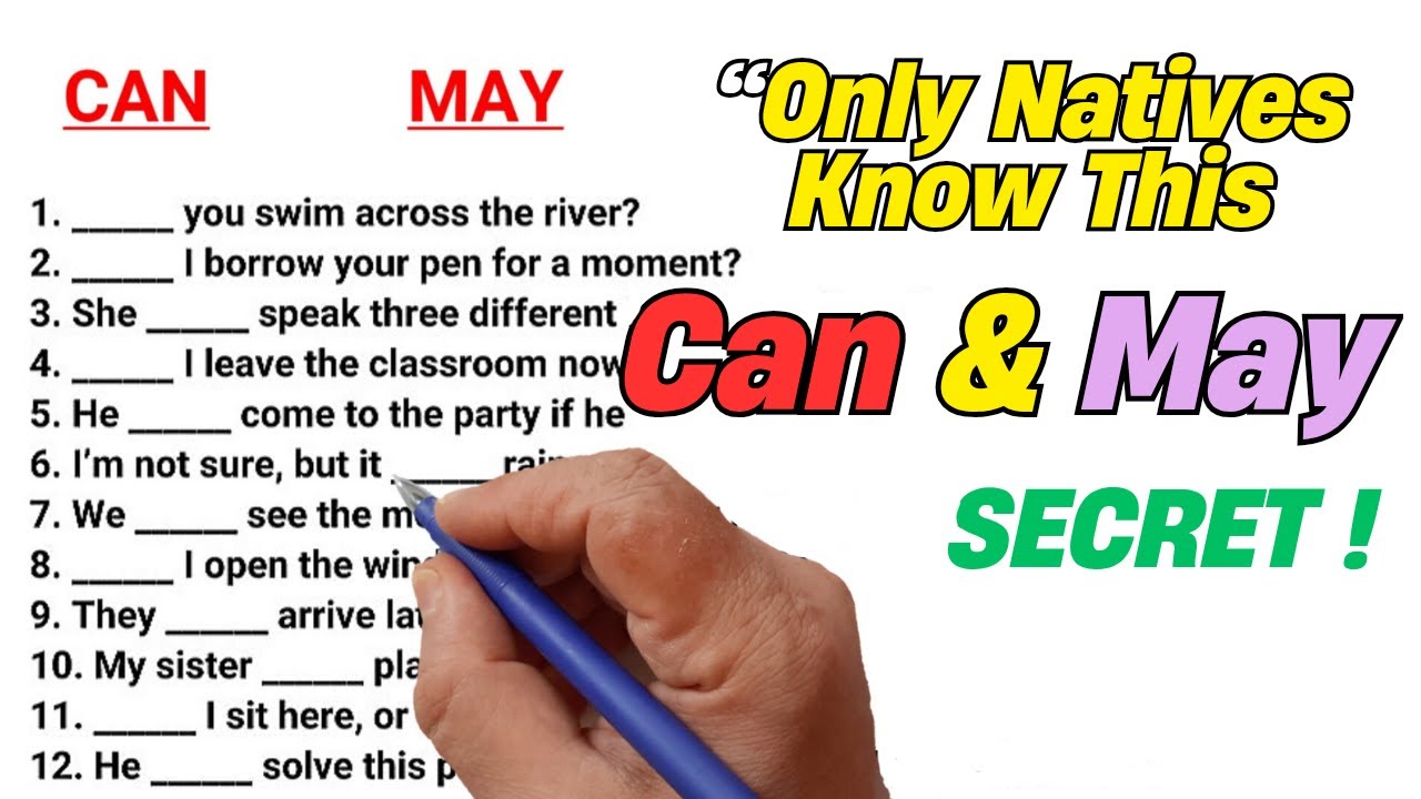 Learn English Language | CAN vs MAY | Test Your English Grammar 📚 - YouTube