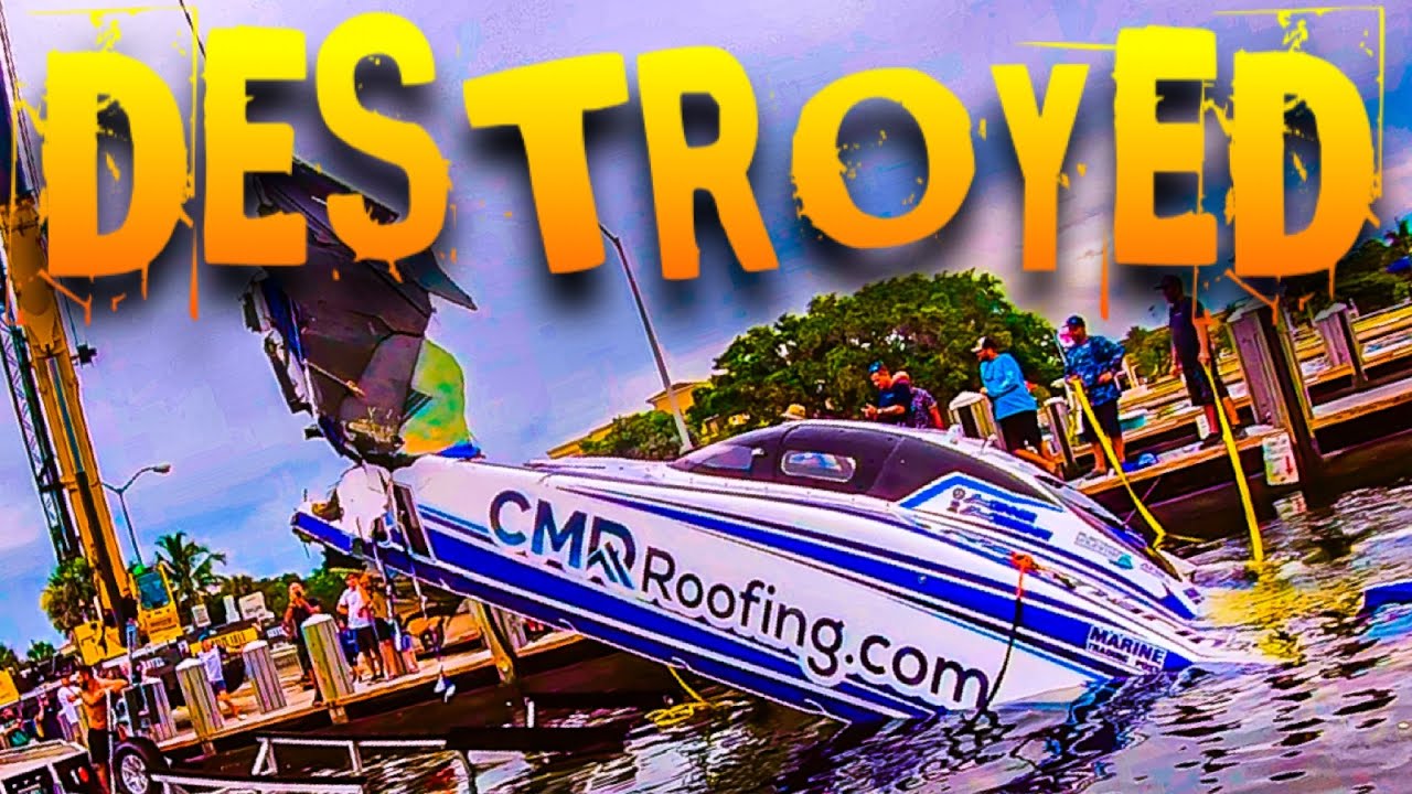 BOAT DESTROYED‼️| CAUGHT ON CAMERA! | HAULOVER INLET BOATS - YouTube