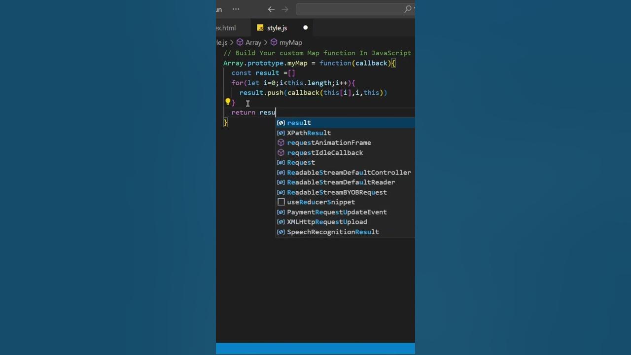 Create Your Own Javascript Map Function Shorts Javascript Coding Youtube