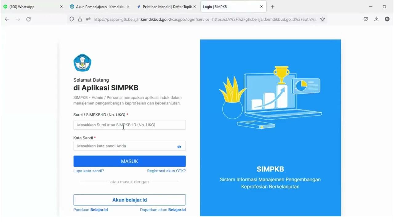 Login PMM, Akun belajar.id dan Ubah Pendaftaran IKM Mandiri - YouTube