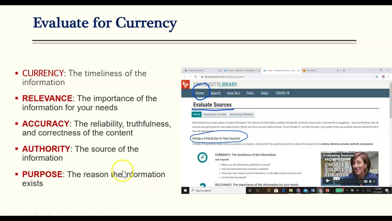 Using the University of Phoenix Library - YouTube
