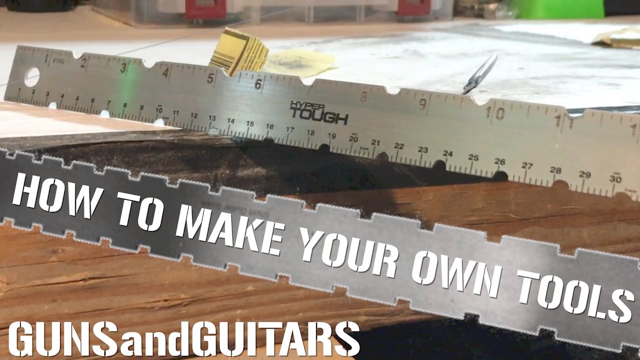 Make pro guitar luthier tools out of stuff you have (Guitar Hack #1 ...