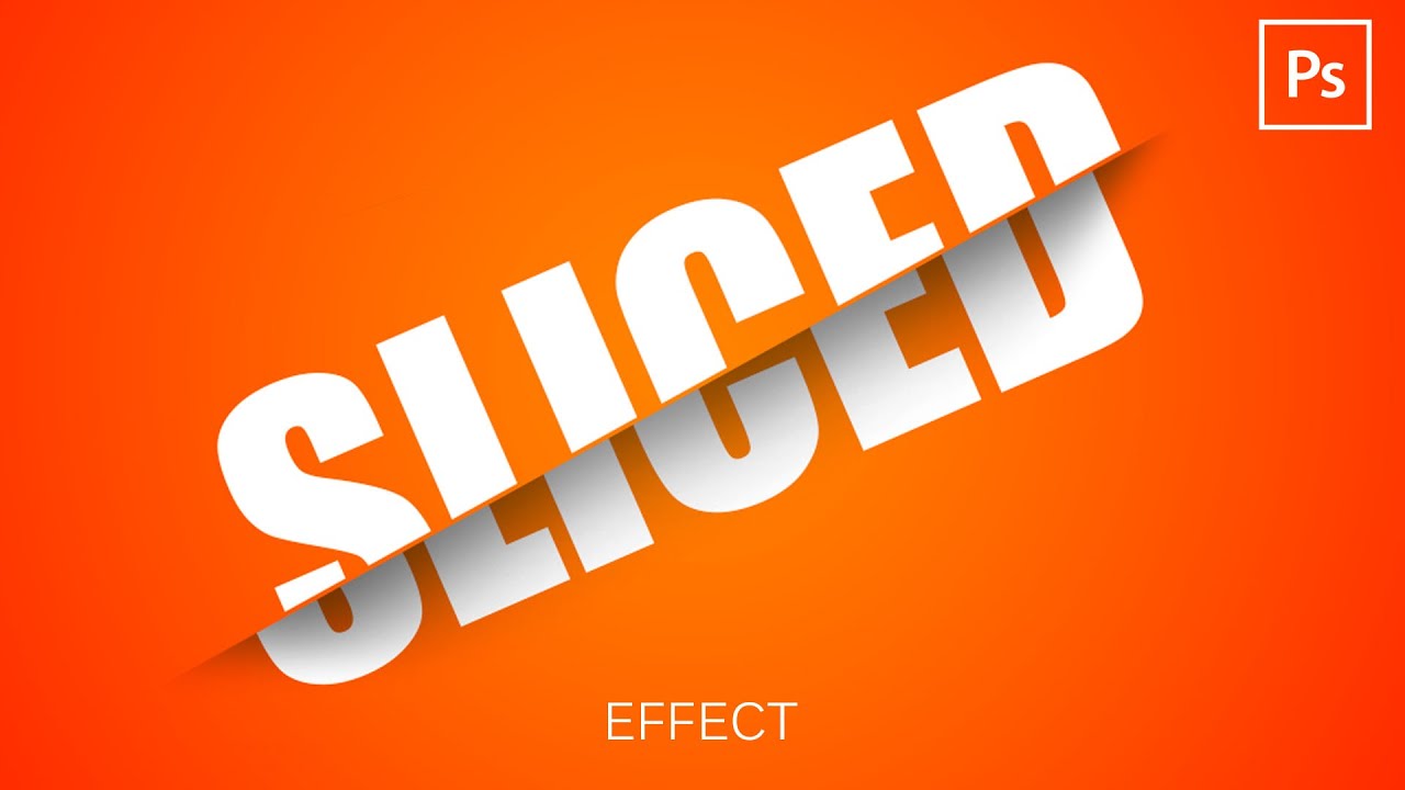 Sliced Text Effect In Photoshop Create In 1 Minute Photoshop Sliced Text Effect In Photoshop Create In 1 Minute Photoshop