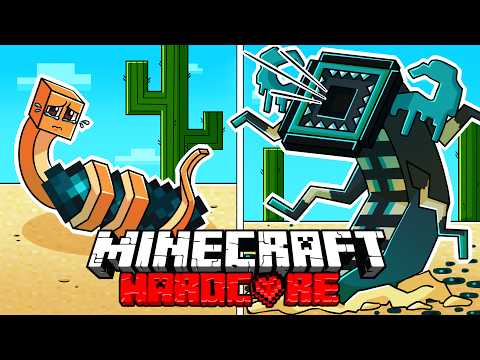 Ich habe 100 TAGE als WÄCHTER SANDWURM in HARDCORE Minecraft überlebt!