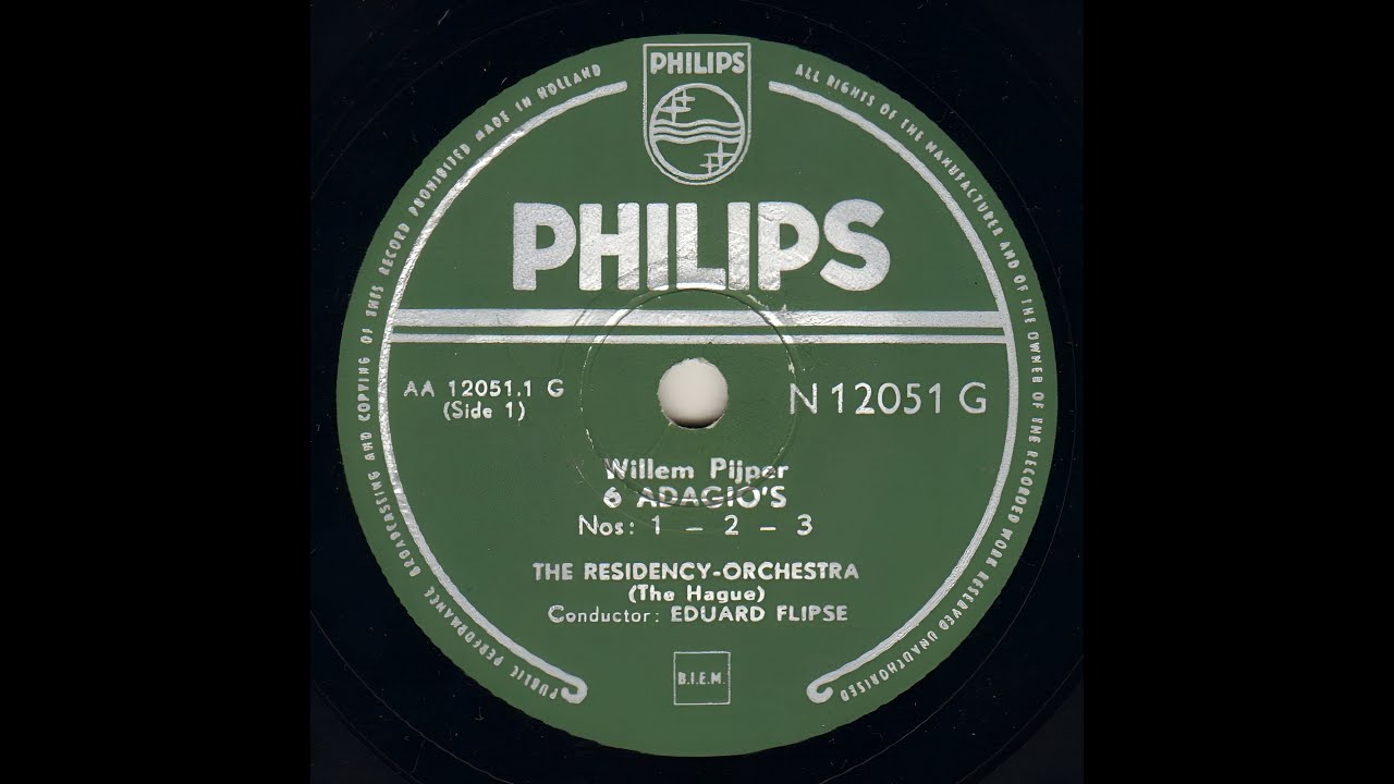 Eduard Flipse - Pijper Philips N12051G 1953 - YouTube
