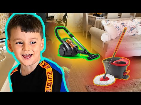 Miraç ile Temizlik Zamanı !  - Komik Çocuk Videoları I Çocuklar İçin Videolar ✨🧹