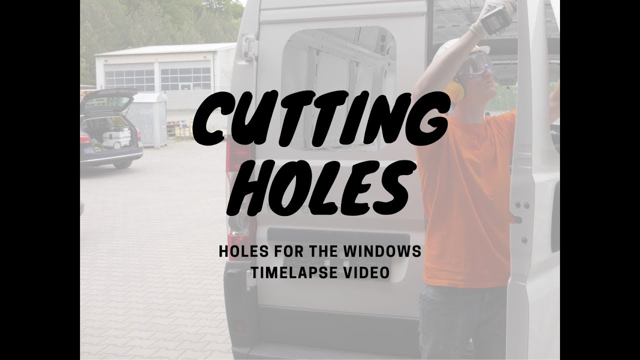 Cutting window holes - timelapse video - YouTube