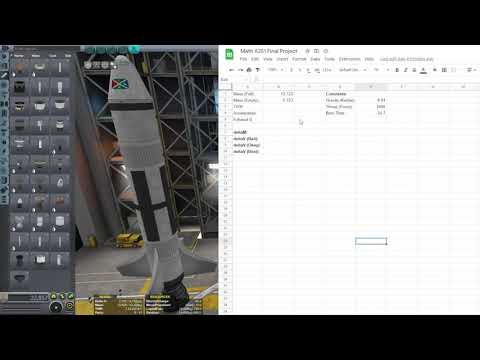 Rocket Science (Calculating DeltaV) Using Integration! | Math A251 ...