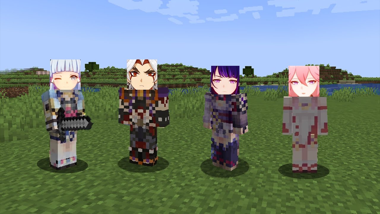 Genshin Impact Characters in Minecraft be like | Part 3 - YouTube