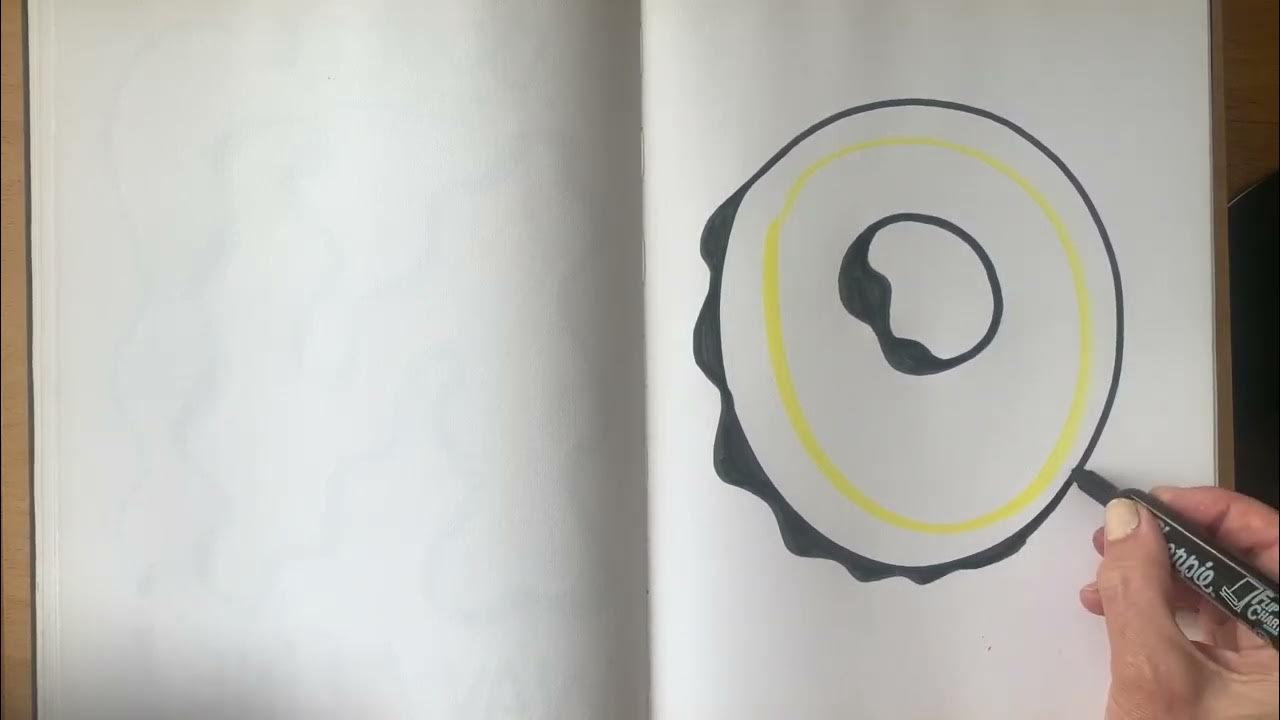 Be More Visual: Lettering! How to make a wavy-edge block letter O - YouTube